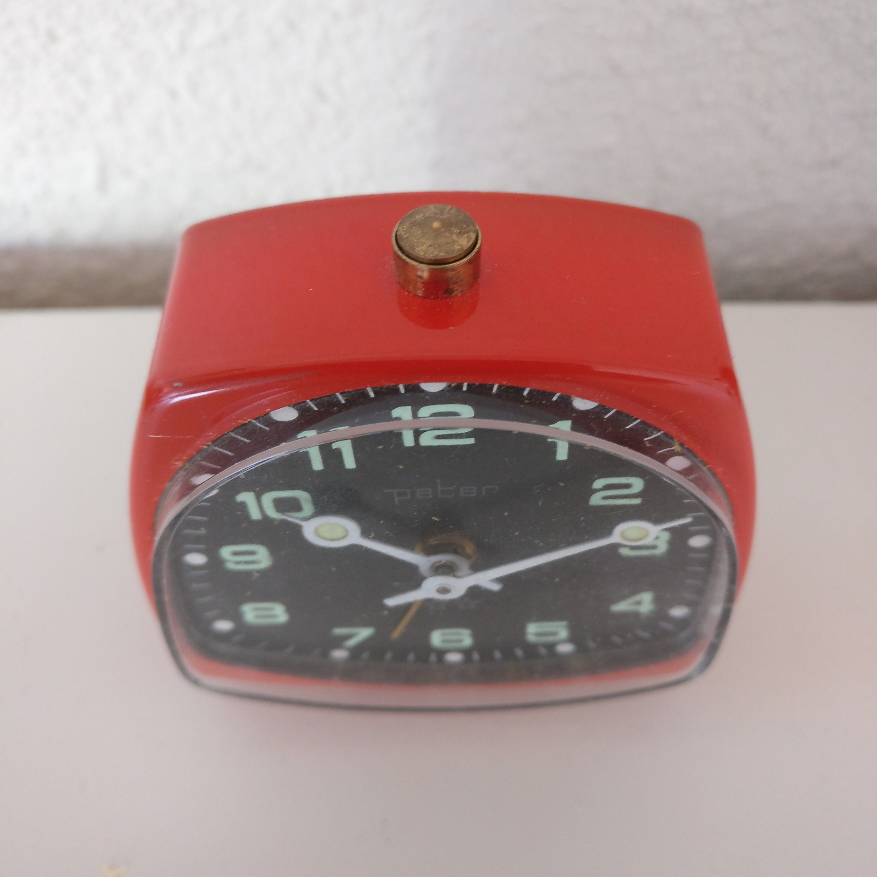 Vintage Alarm Clock Orange Peter in Box 1960 Wekker - Etsy