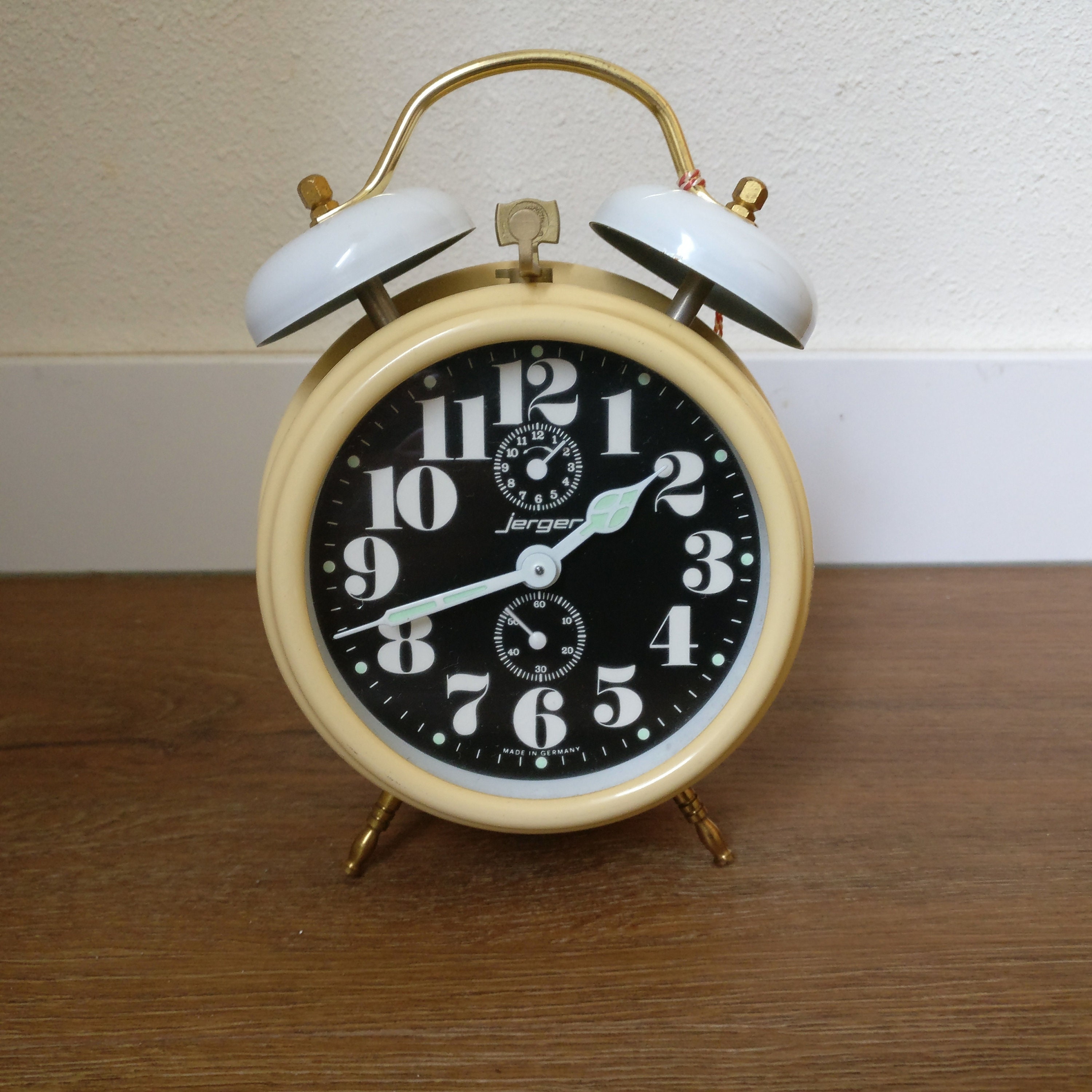 Vintage Alarm Clock Jerger Made in Germany Wekker - Etsy