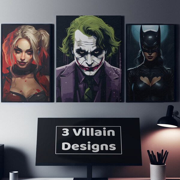 Villains Vector - Etsy