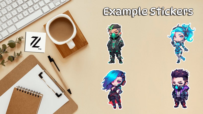 Cyberpunk Sticker PNG Pack, Cyberpunk Sticker Set, Cyberpunk PNG ...