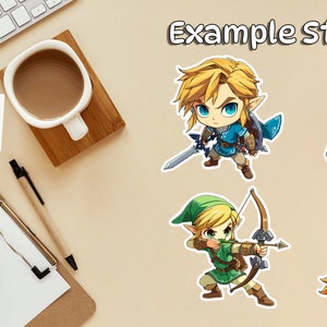 Zelda PNG Pack, Zelda Sticker Set, Zelda PNG, Zelda SVG, Sticker Design ...