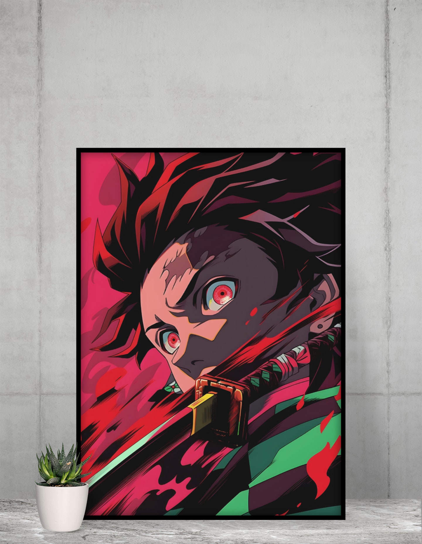 3 Pack of Anime Wall Art, Anime Digital Prints, Home Decoration, Anime ...