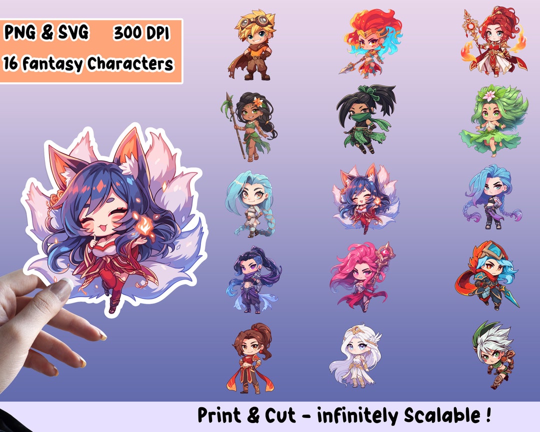 Fantasy Sticker PNG Pack, Fantasy Sticker Set, Fantasy PNG, Fantasy SVG ...