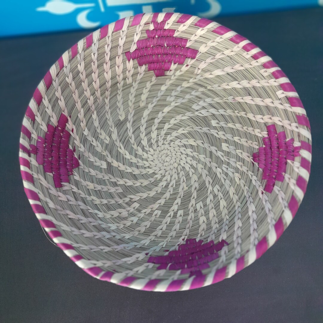Handmade Sabai Grass Diamond Baskets - Etsy