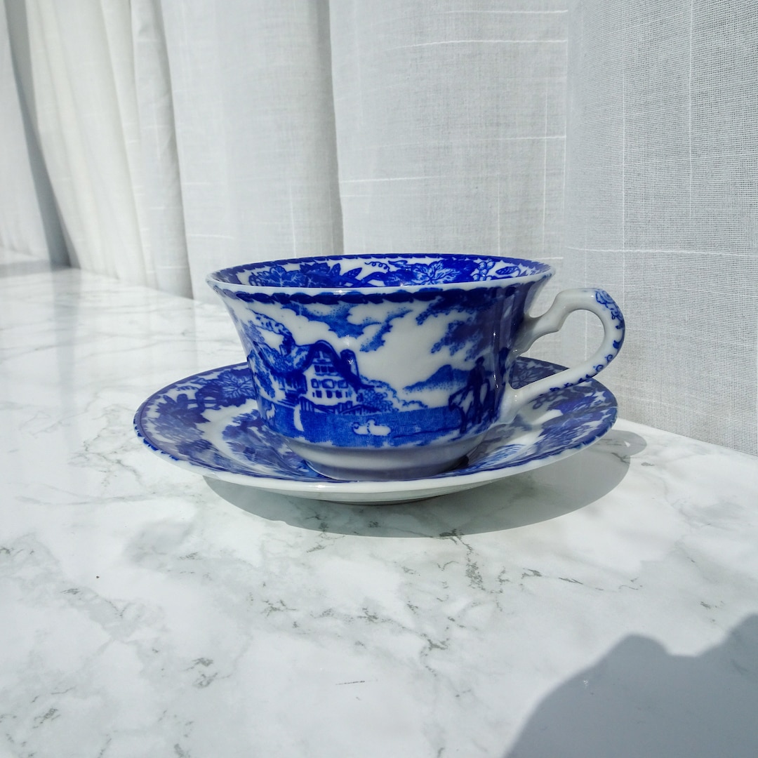 Delfts Blauw Lookalike Tassen und Untertassen - Etsy.de