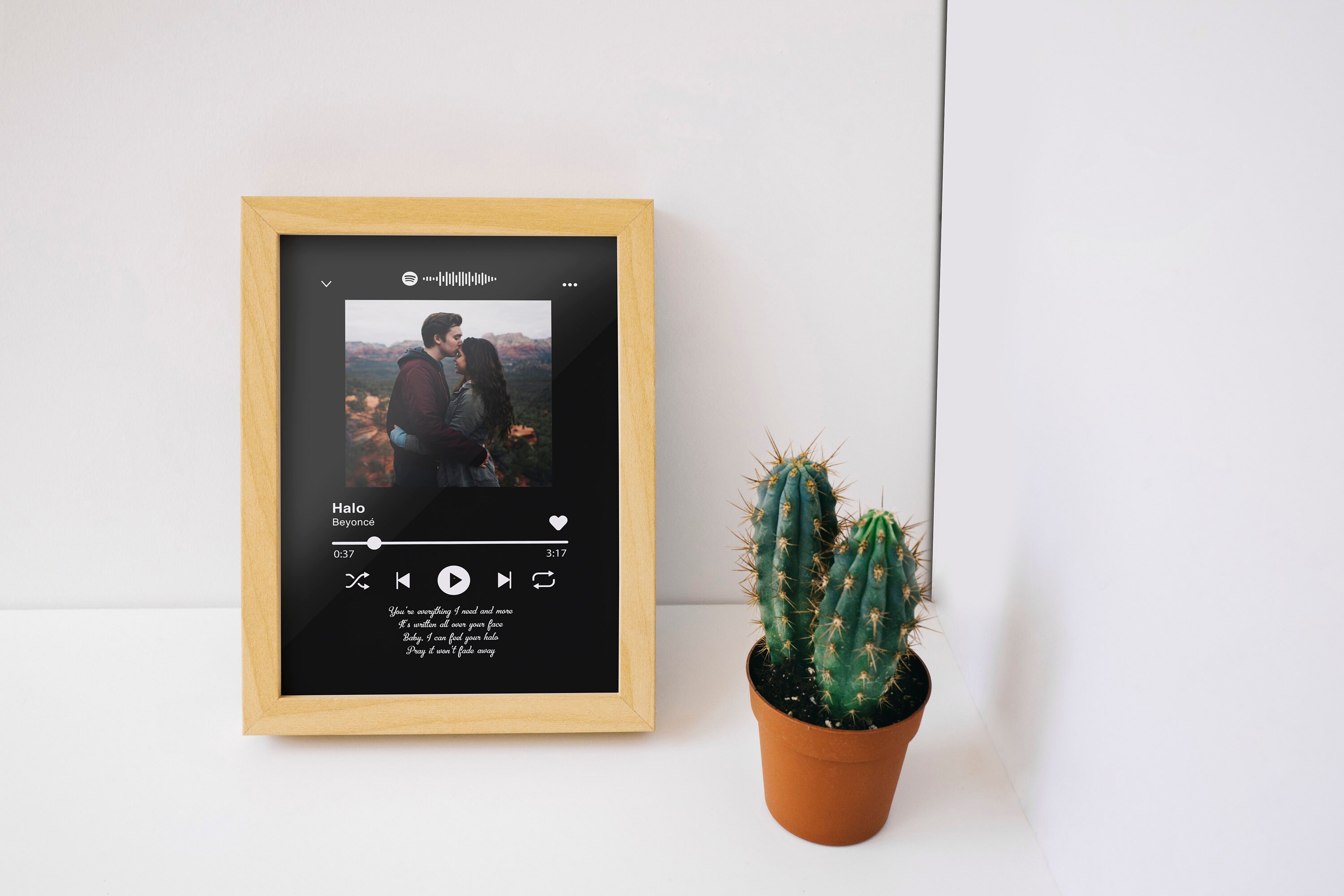 Custom Spotify Album Cover With Lyrics, Personalised Spotify Song ...