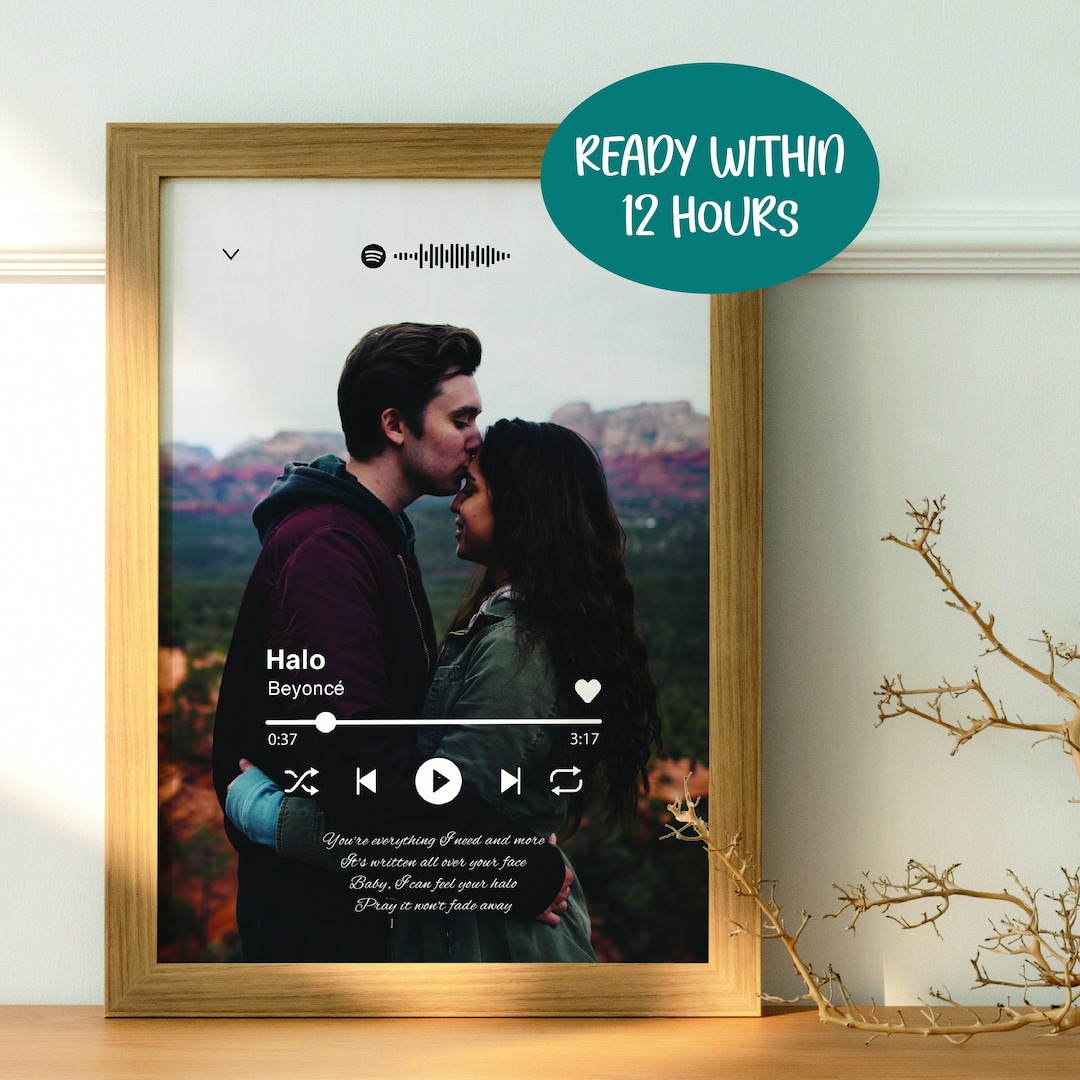 Custom Spotify Album Cover With Lyrics, Personalised Spotify Song ...