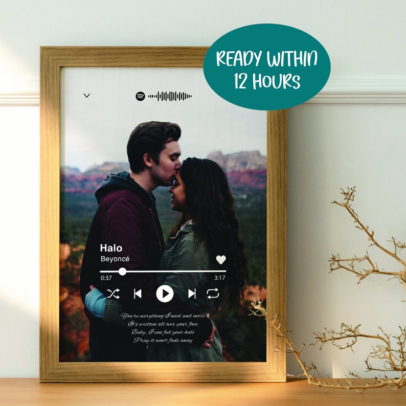 Custom Spotify Album Cover With Lyrics, Personalised Spotify Song ...