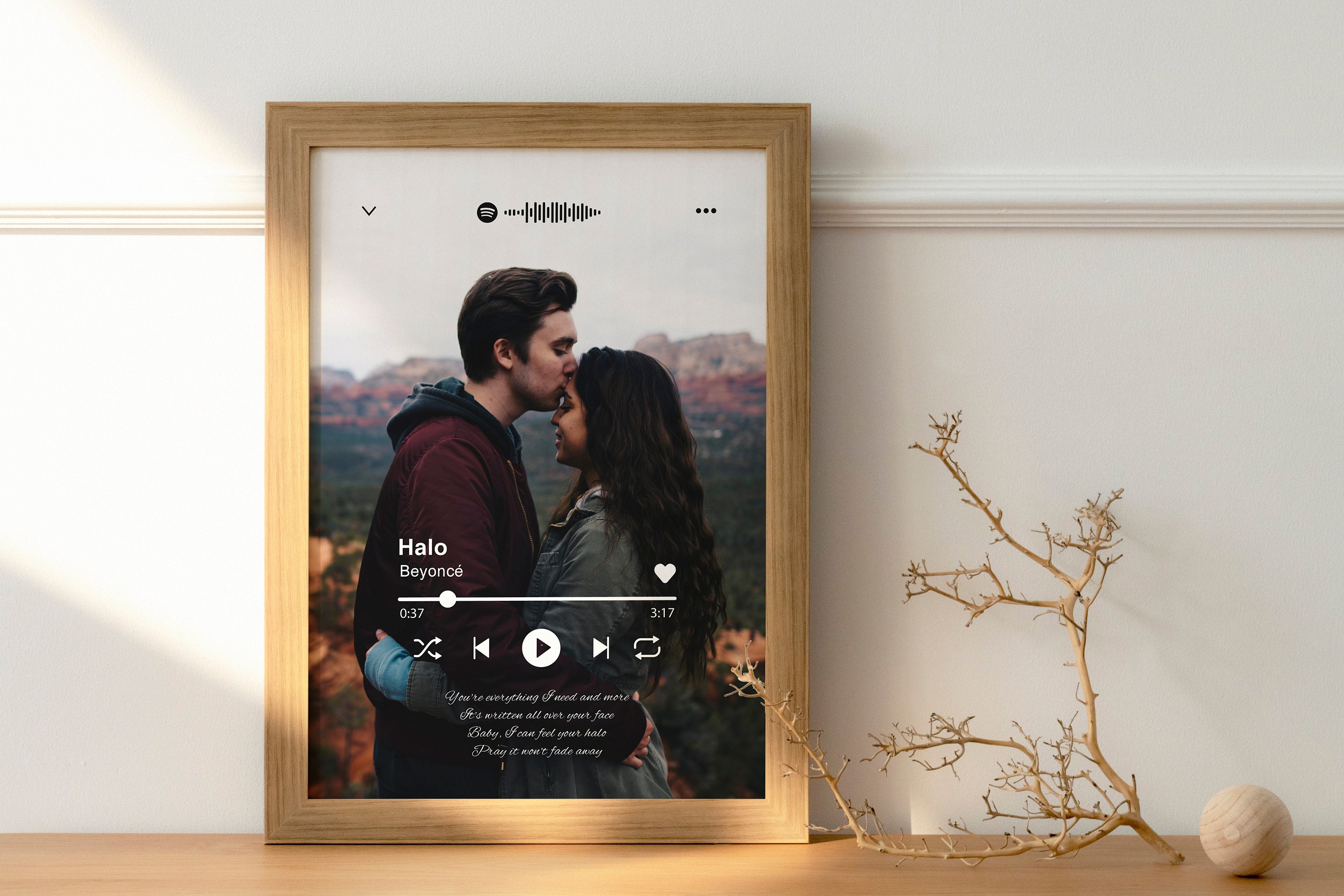 Custom Spotify Album Cover With Lyrics, Personalised Spotify Song ...