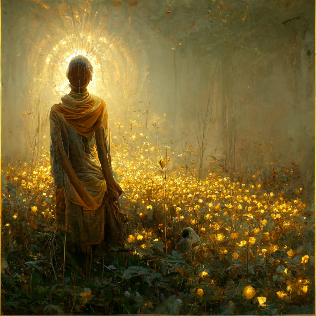 From the Collection - Sentient Being Surrounded by Loving Light Digital ...