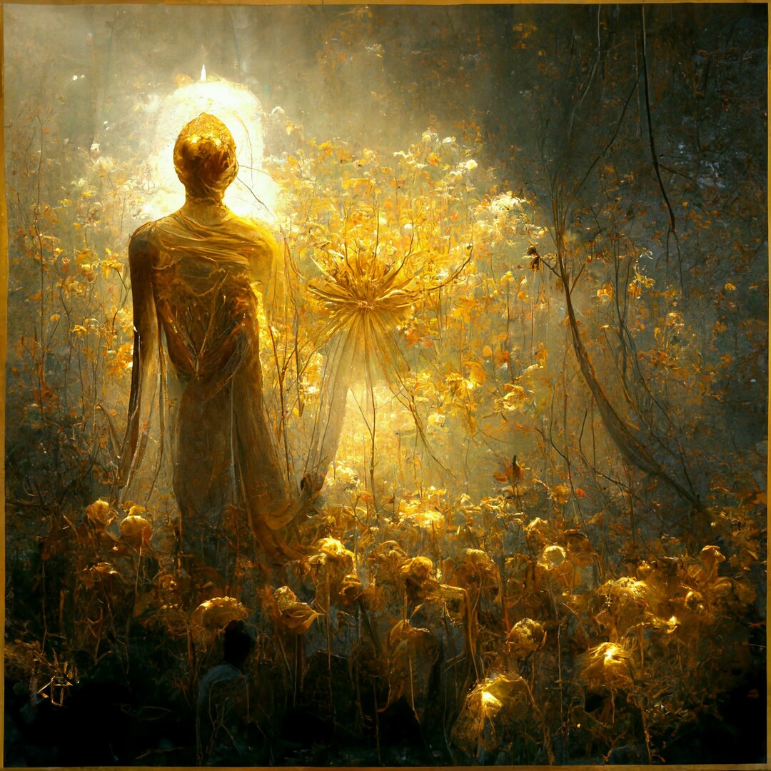 From the Collection - Sentient Being Surrounded by Loving Light Digital ...