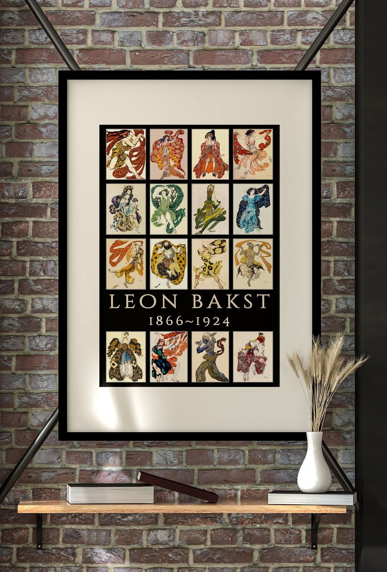 Leon Bakst. Huge 24x36 Inch Poster Print With 16 Classic Bakst Designs ...