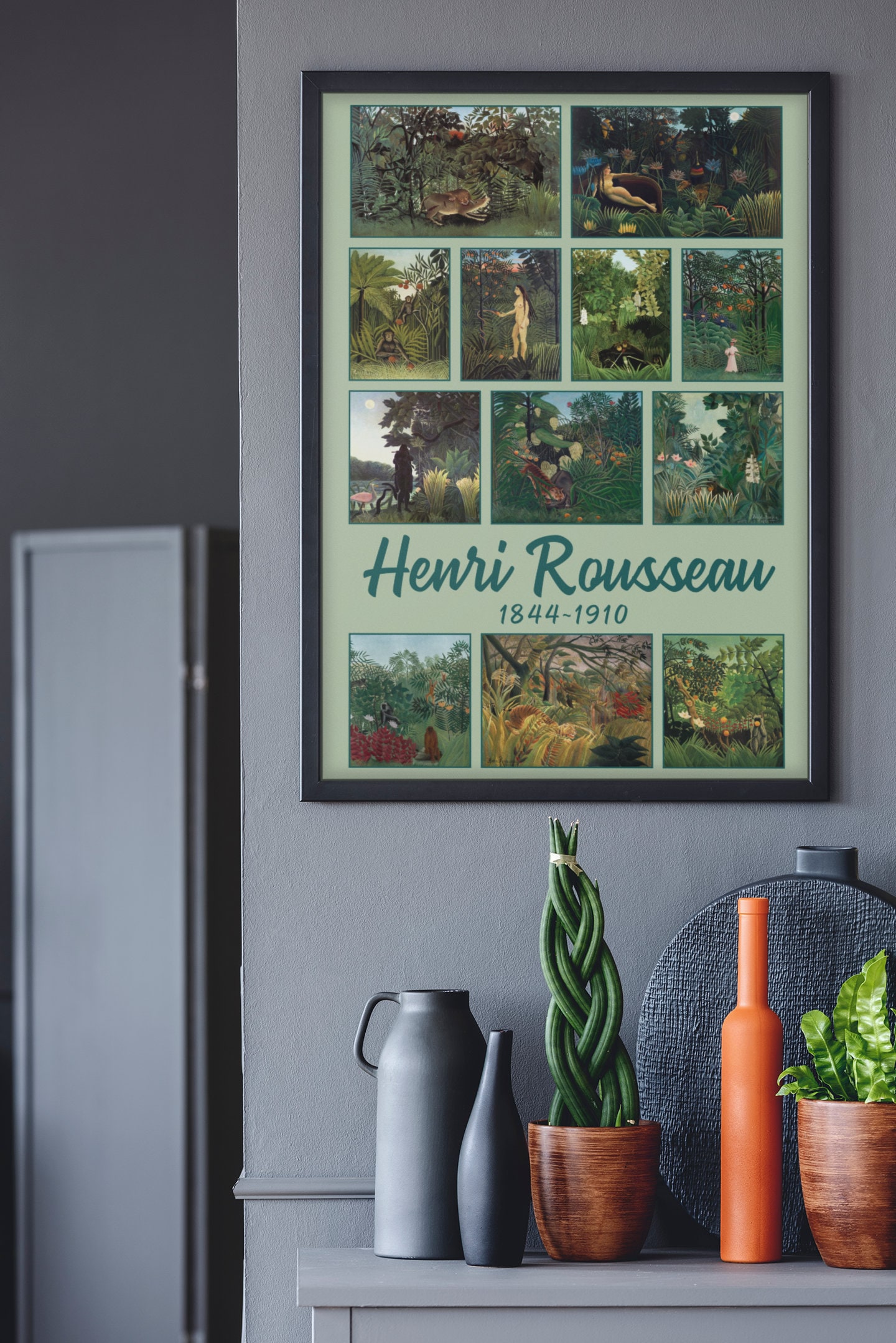 Henri Rousseau. Huge 24x36 Inch Poster Print With 12 Classic Rousseau ...