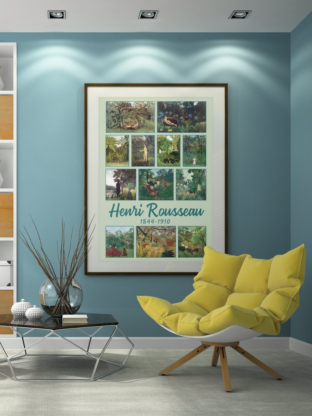 Henri Rousseau. Huge 24x36 Inch Poster Print With 12 Classic Rousseau ...