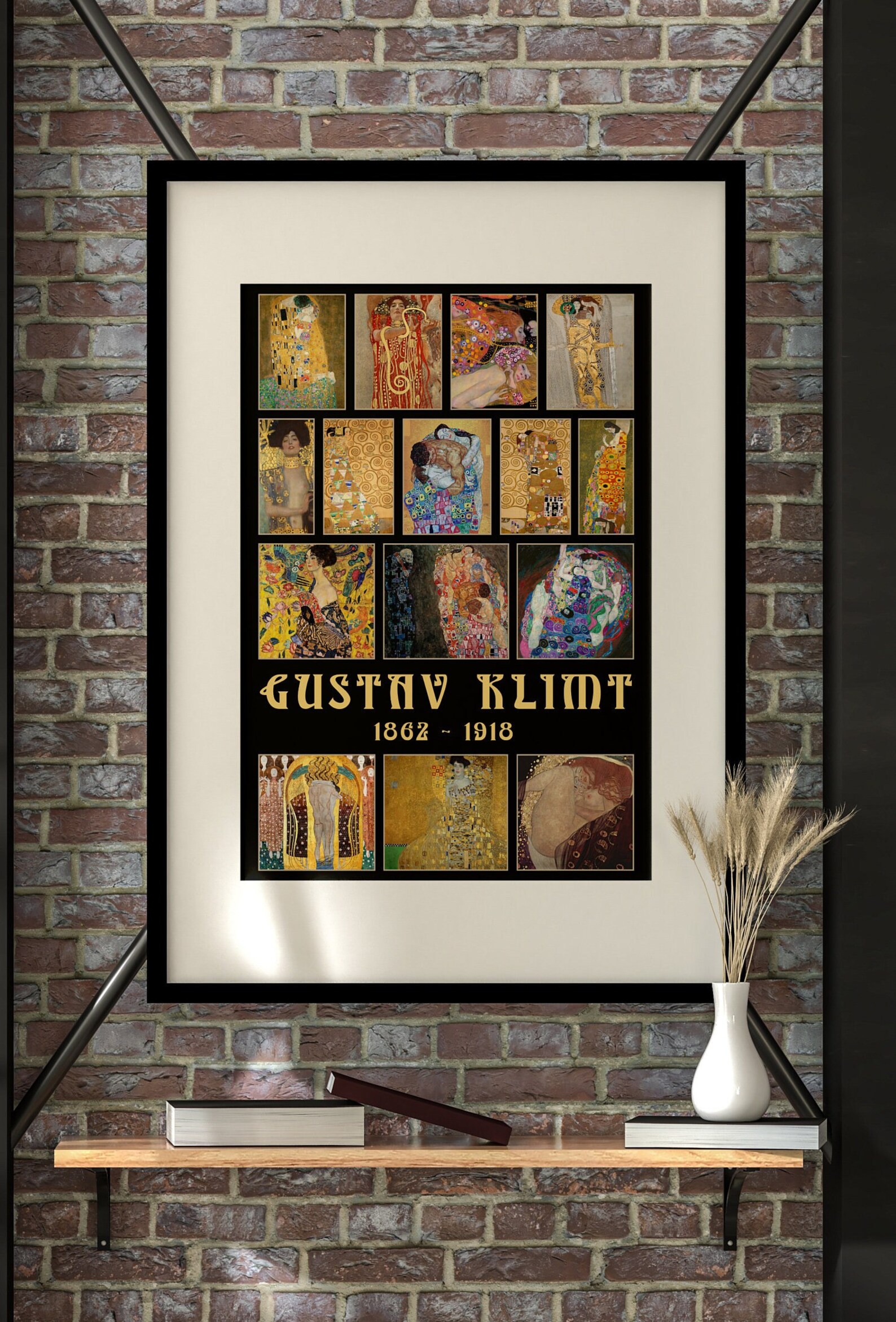 Gustav Klimt. Huge 24x36 Inch Poster Print With 15 Classic Klimt, Art ...