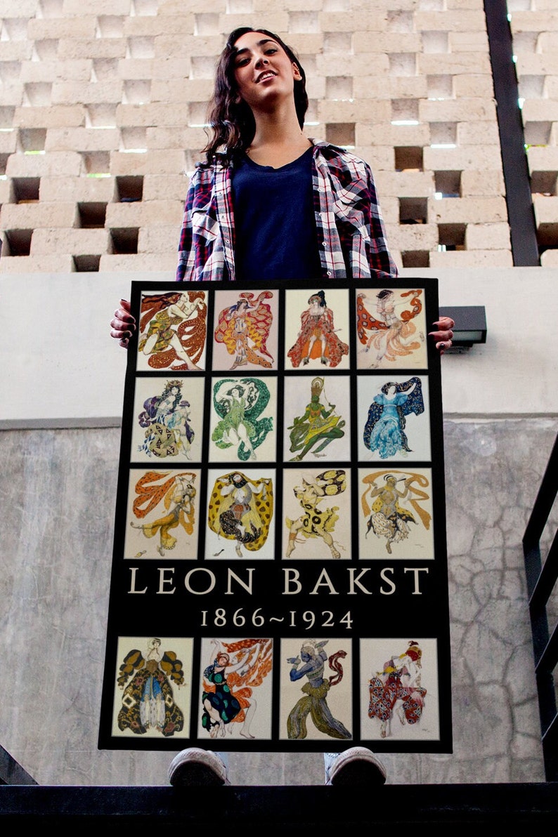 Leon Bakst. Huge 24x36 Inch Poster Print With 16 Classic Bakst Designs ...
