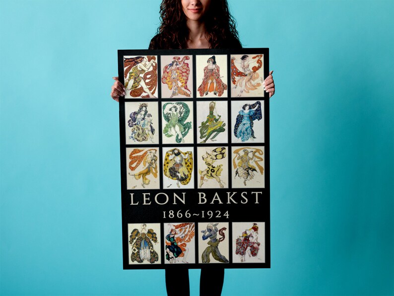 Leon Bakst. Huge 24x36 Inch Poster Print With 16 Classic Bakst Designs ...