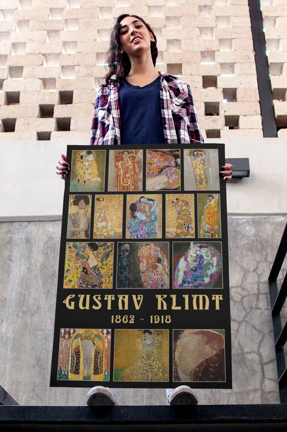 Gustav Klimt. Huge 24x36 Inch Poster Print With 15 Classic Klimt, Art ...