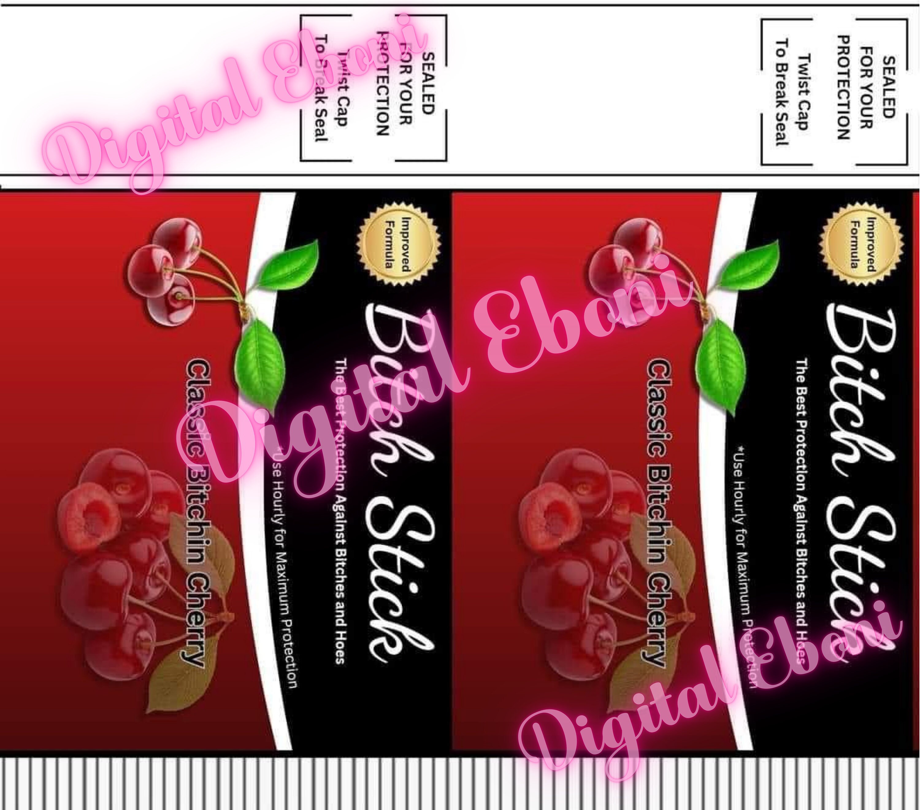 Bitch Stick Tumbler Wrap Chapstick Background 20oz Straight & Tapered ...