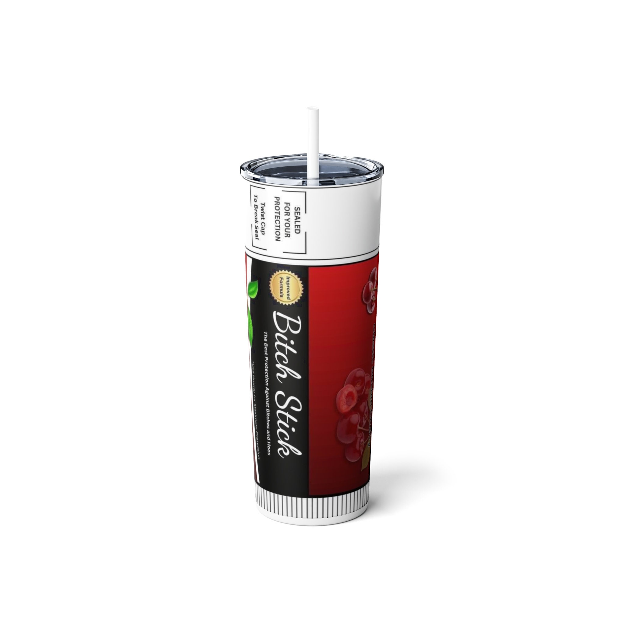 Bitch Stick Tumbler Wrap Chapstick Background 20oz Straight & Tapered ...