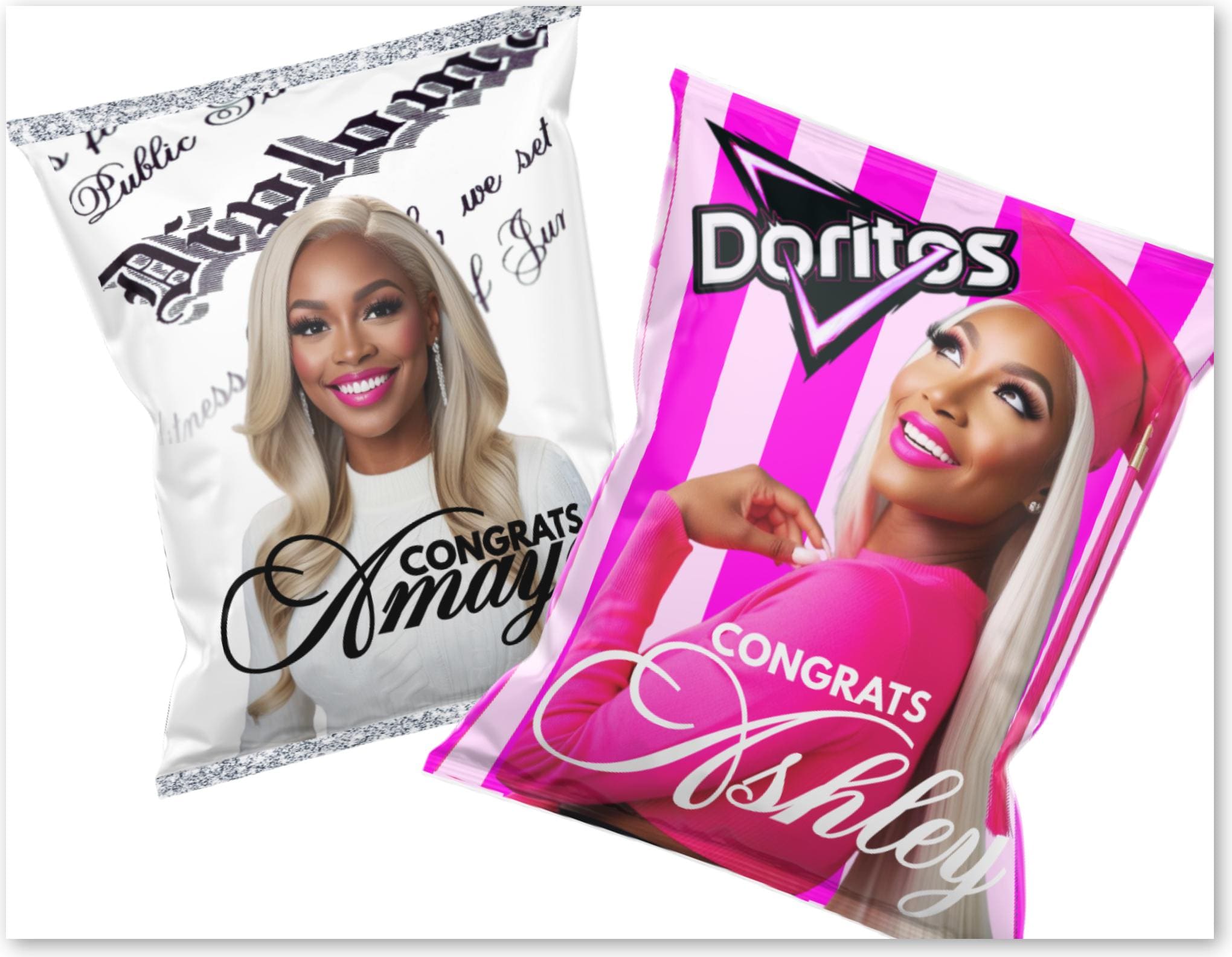 Custom Graduation Chip Bag Template | Personalized Party Favor (digital ...