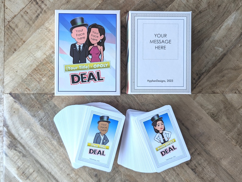 Personalized Monopoly Deal Box Monopoly Deal Card Game Card Case ...