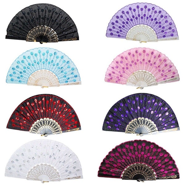Folding Hand Fans - Etsy UK
