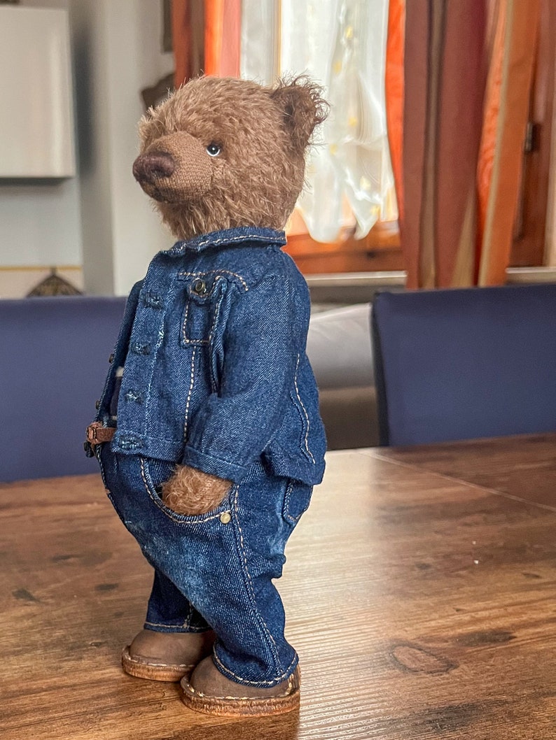 OOAK Brown Mohair Teddy Bear, Small Bear, Collectible Artist Bear ...
