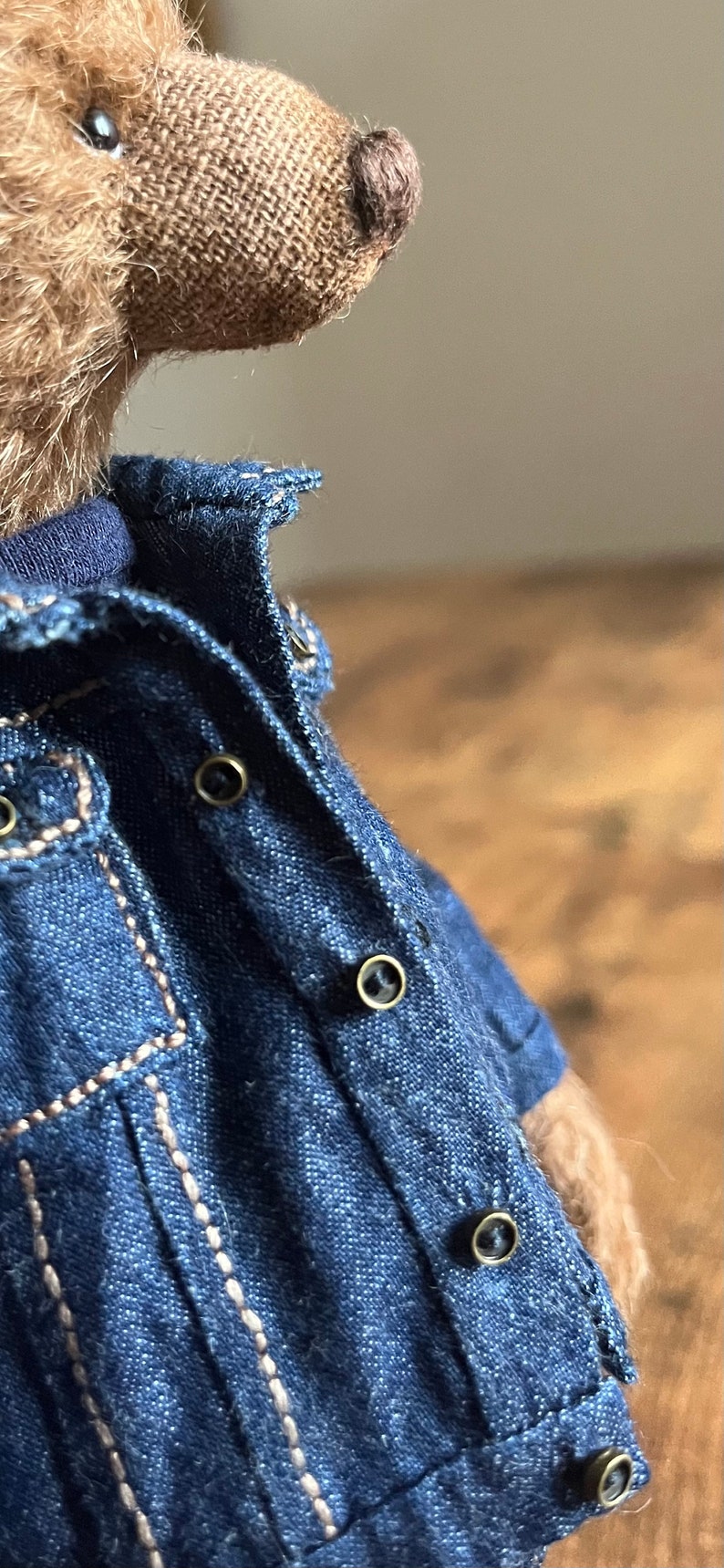 OOAK Brown Mohair Teddy Bear, Small Bear, Collectible Artist Bear ...