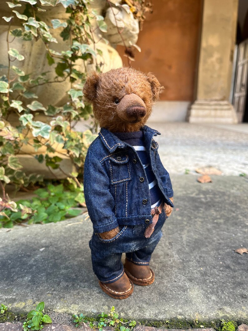 OOAK Brown Mohair Teddy Bear, Small Bear, Collectible Artist Bear ...