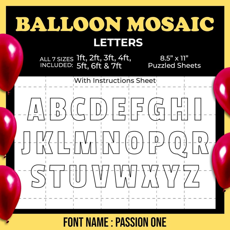 Mosaic Letters - Etsy