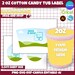 2oz Cotton Candy Label Template: Editable Tub Wrapper (canva) - Etsy