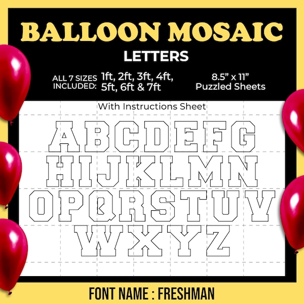 Mosaic Letters - Etsy