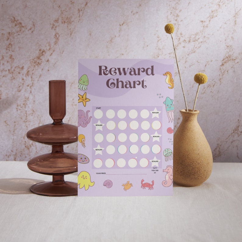 Under the Sea Reward Chart, Kids Behavior Tracker (printable PDF) - Etsy