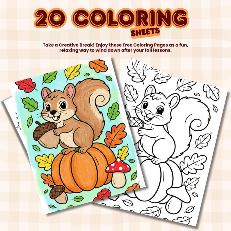 100+ Fall Kids Activities, Fall Printable Activity, Activity Sheets ...