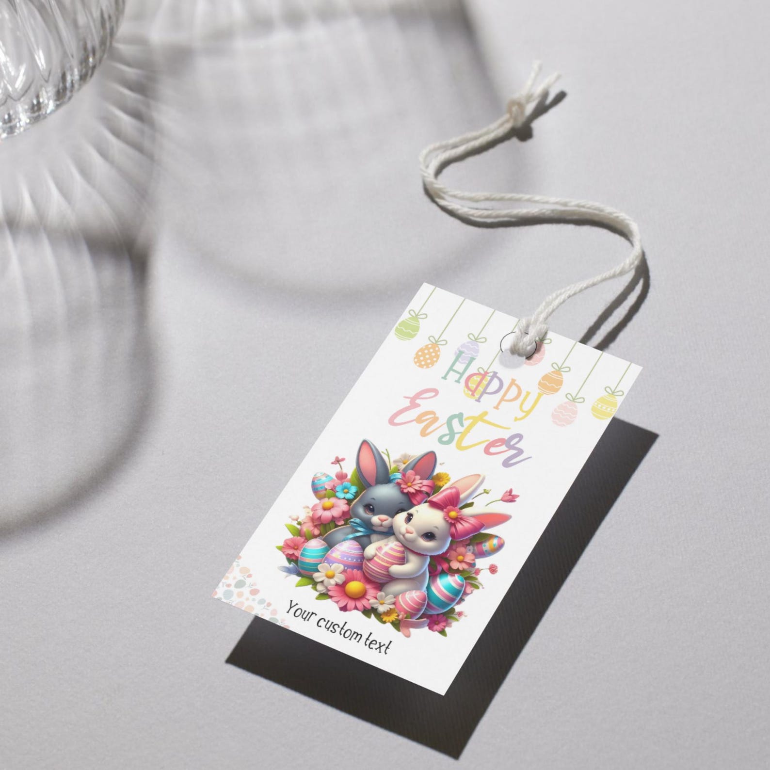 Editable Easter Gift Tags: Printable Treat Bag Labels (canva Template ...