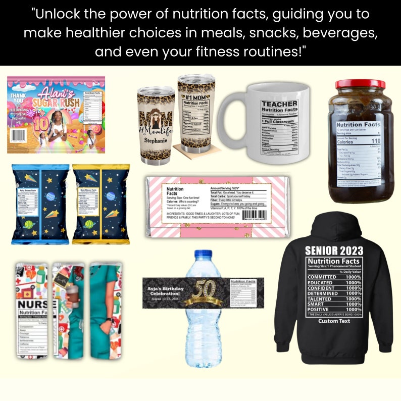 200+ Nutrition Facts Templates: Editable Canva Designs (digital ...