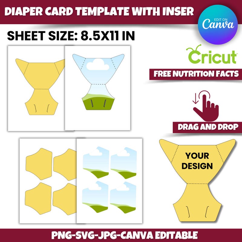 Diaper Card - Etsy