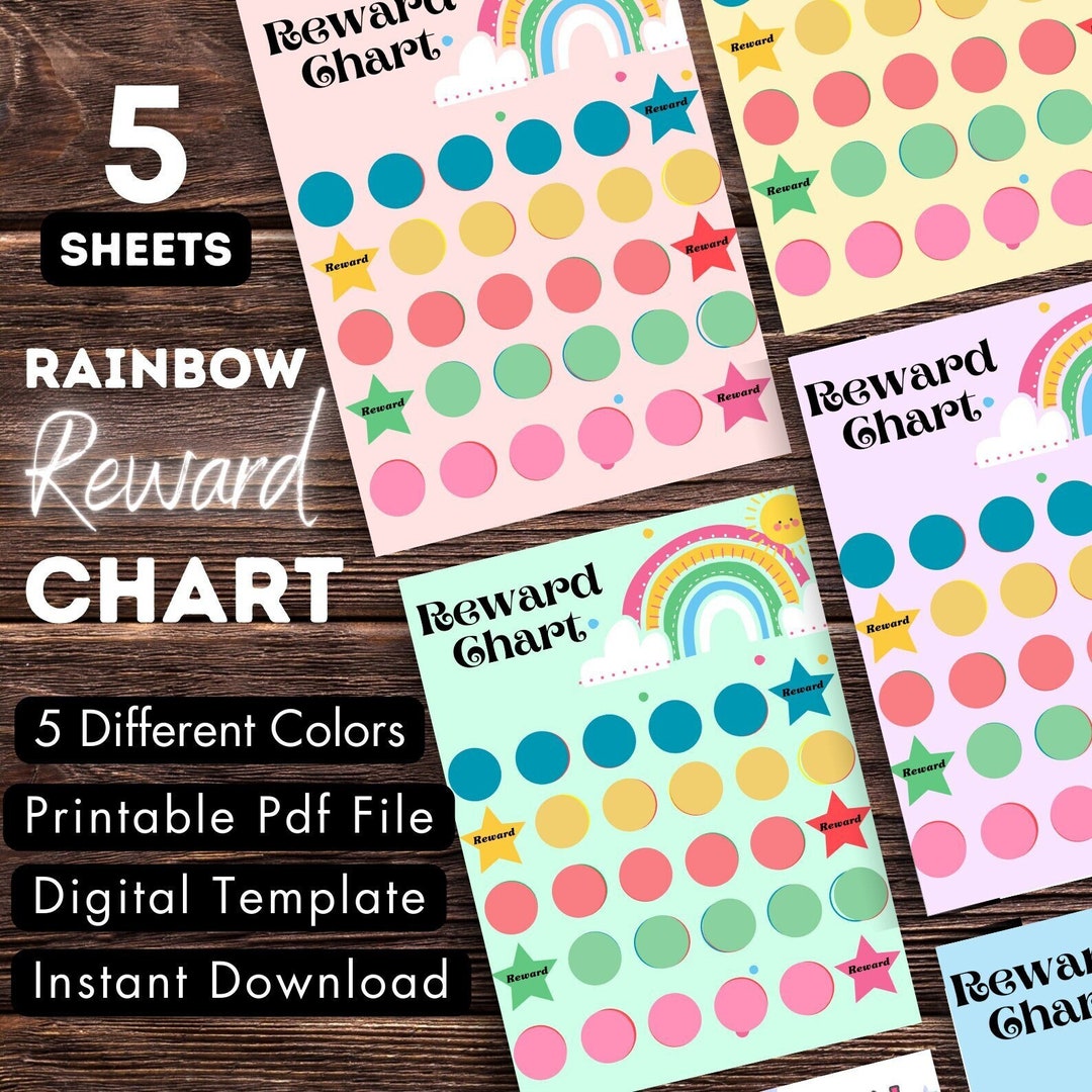 Reward Chart, Toddler Reward Chart, Reward Chart Printable, Kids ...