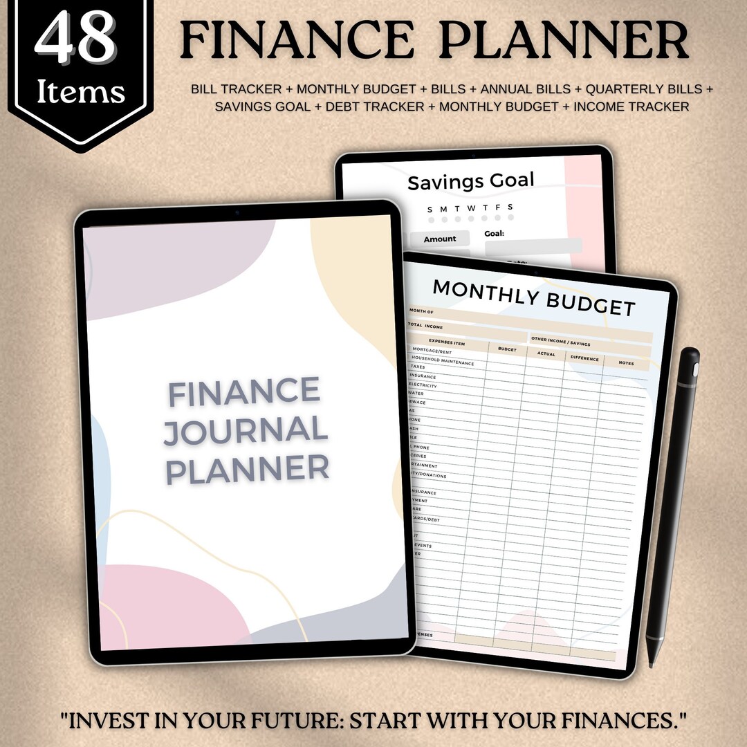 Digital Budget Planner, Finance Tracker, Finance Planner, Digital ...
