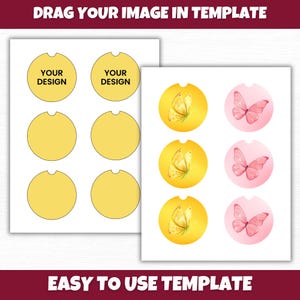 Car Coaster Template Bundle, Car Canva Template, Car Cup Coaster ...