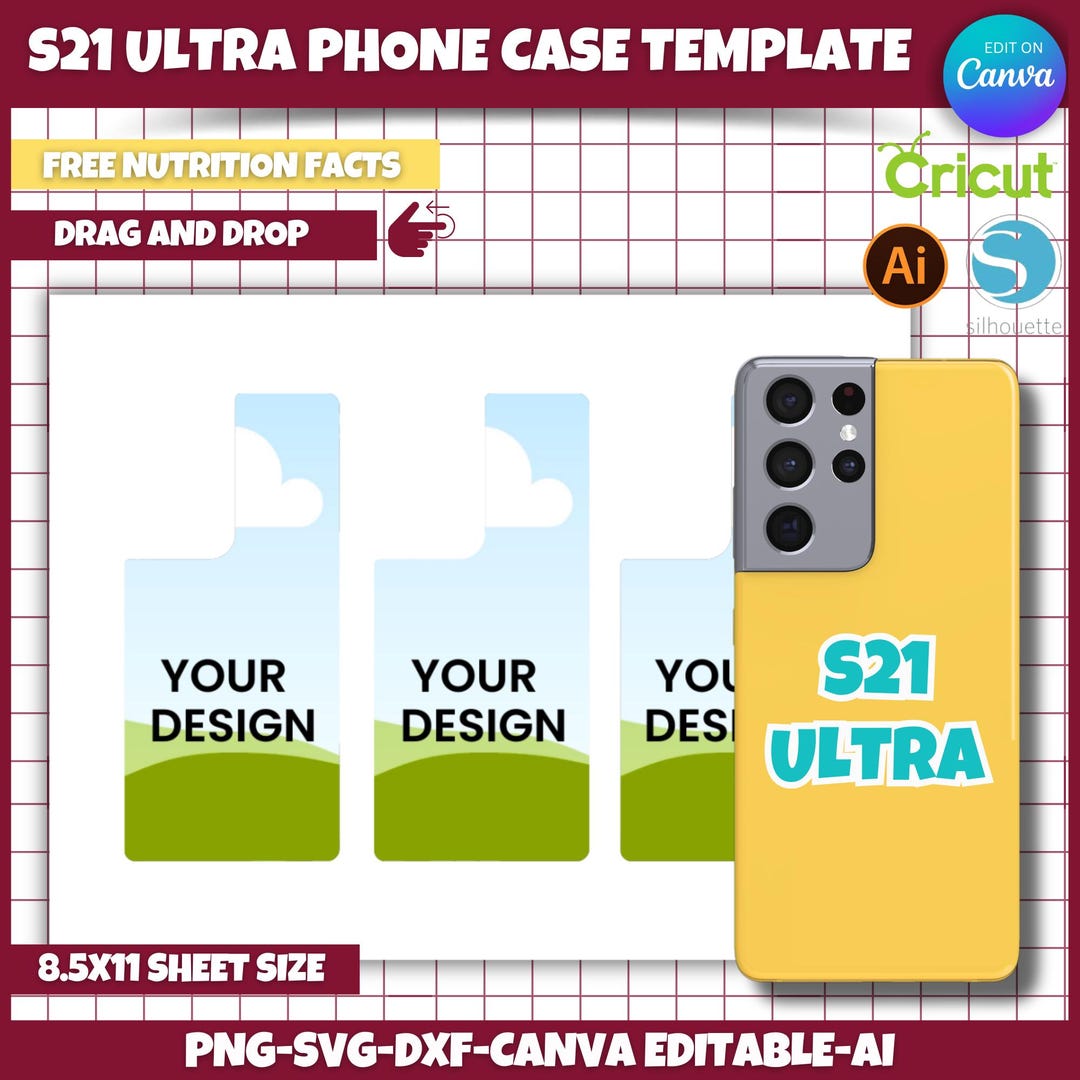 Samsung Galaxy Phone Case Templates Note 21 Ultra Phone Case Template ...