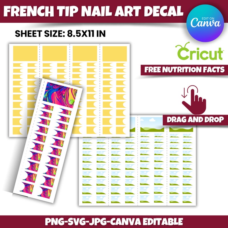 French Tip Nails - Etsy