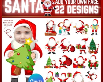Christmas Add Your Own Face, Christmas Characters Photo Templates ...