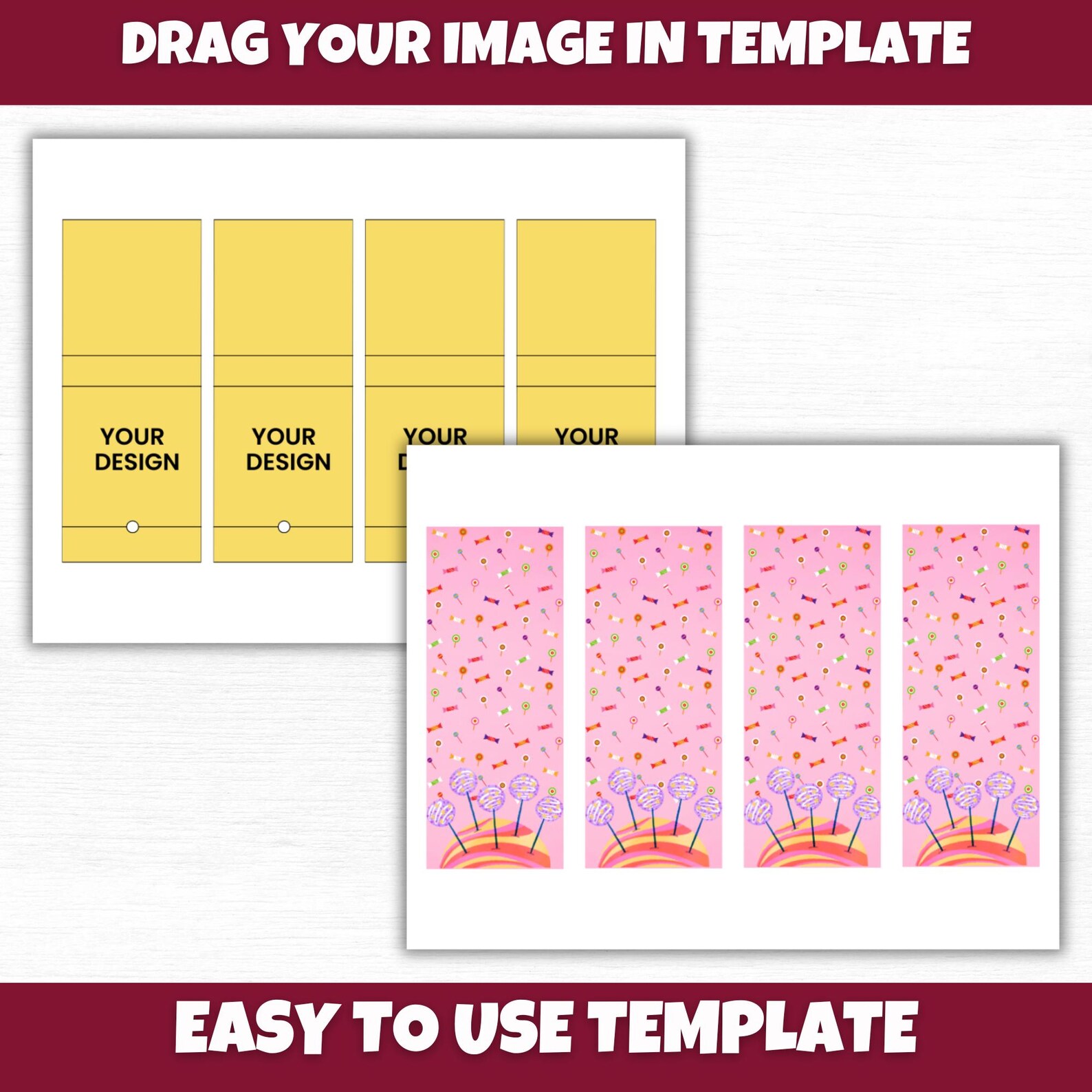 Lollipop Cover Template: 8.5x11" SVG, PNG, PDF (digital Download) - Etsy