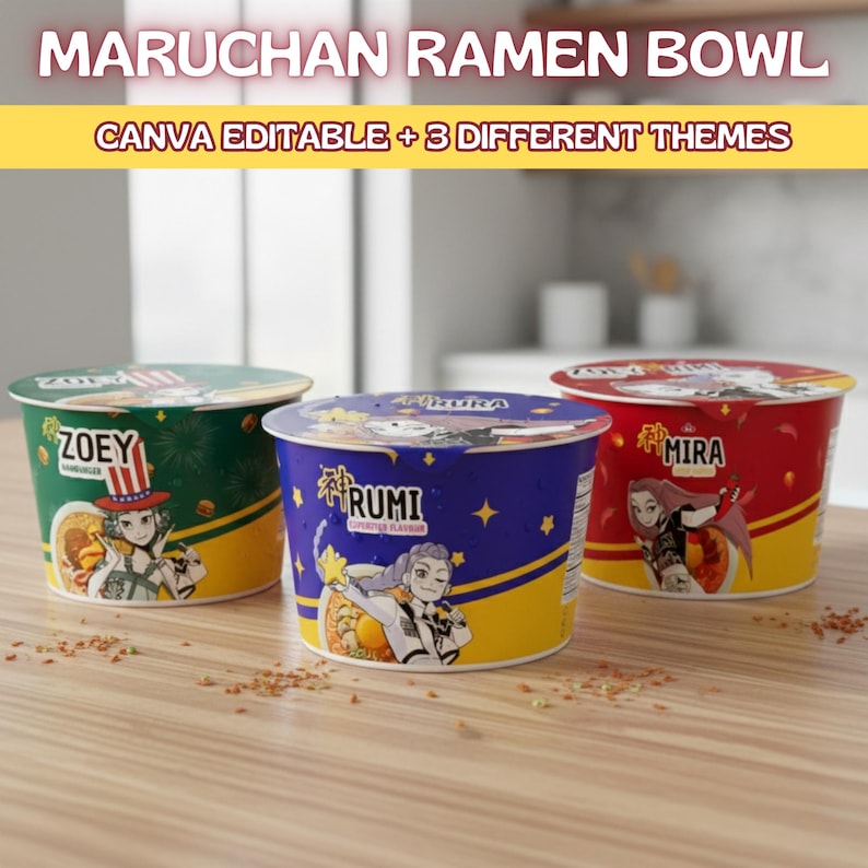 Kpop Demon Hunters, Cup Noodle Labels Ramyeon, Cosplay Party Huntrix ...