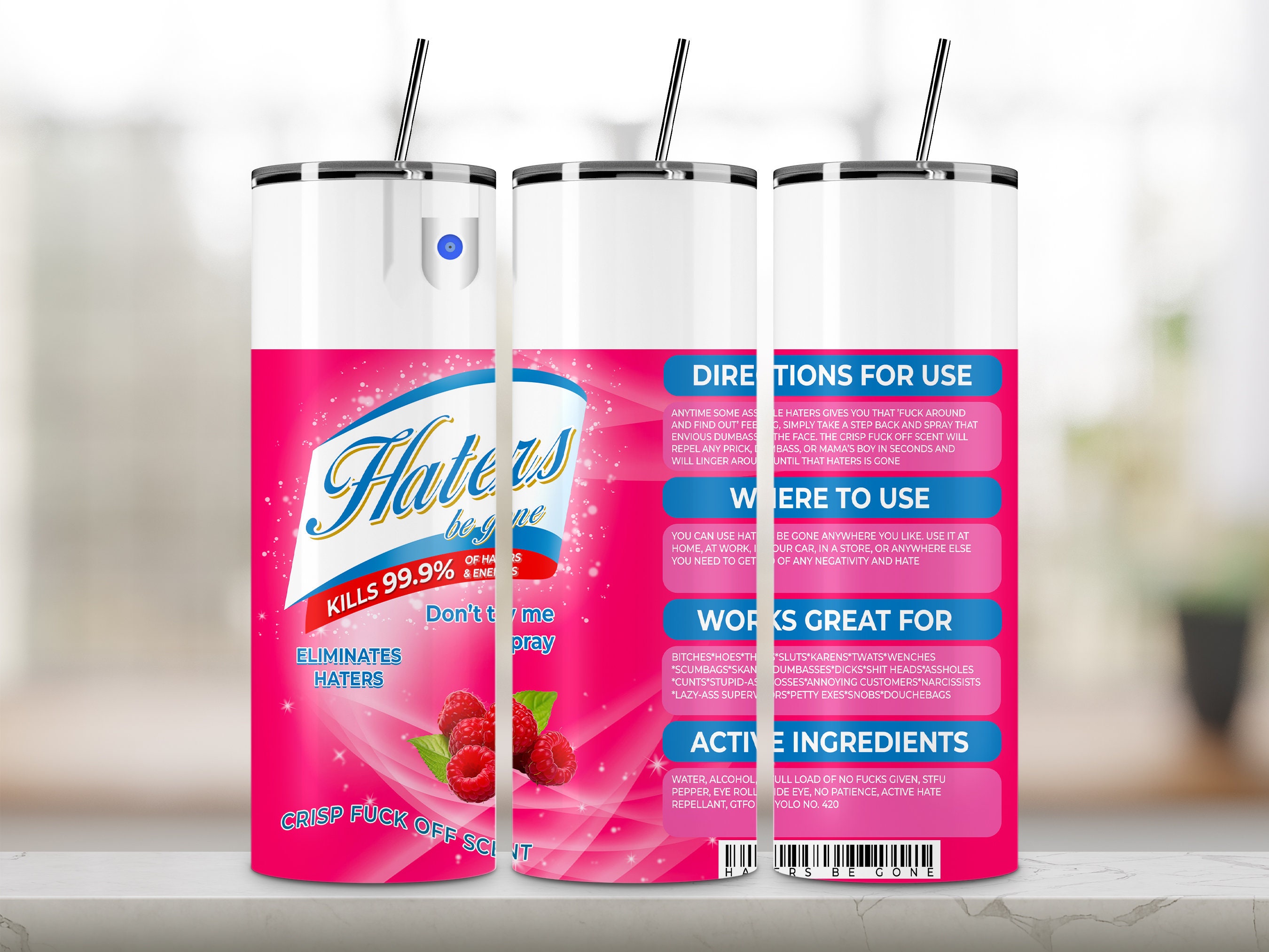 36 Haters Be Gone Png Tumbler Bundle 300dpi Bitch Spray - Etsy