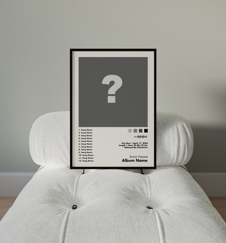 Album Posters Template: Canva Editable Music Print (canva Template) - Etsy