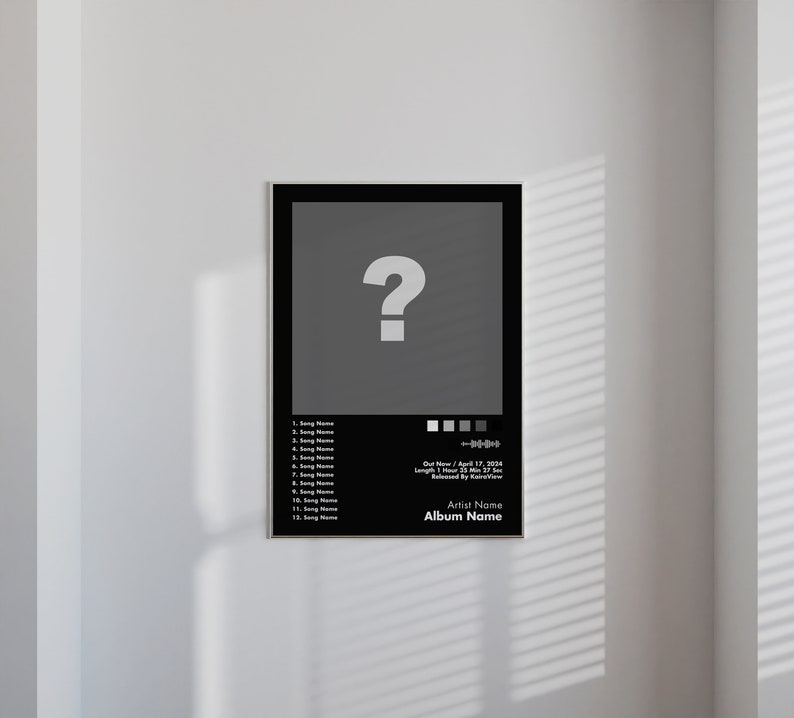 Album Posters Template: Canva Editable Music Print (canva Template) - Etsy