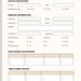 Digital Application Form, Printable Form, Job Application Form, Resume ...